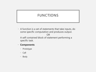 Function & Recursion | PPT
