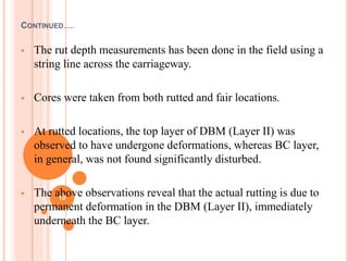 Rutting In Flexible Pavement ppt | PPTX