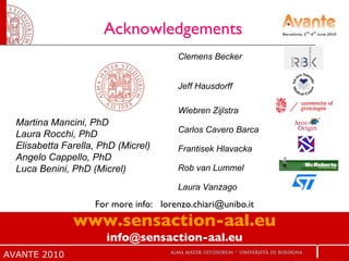 The SENSACTION-AAL experience (2007-2009) | PPT