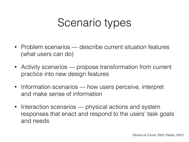 Scenario-based Design | PDF | Technology & Computing