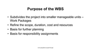 Project Scope Management | PPTX