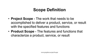 Project Scope Management | PPT