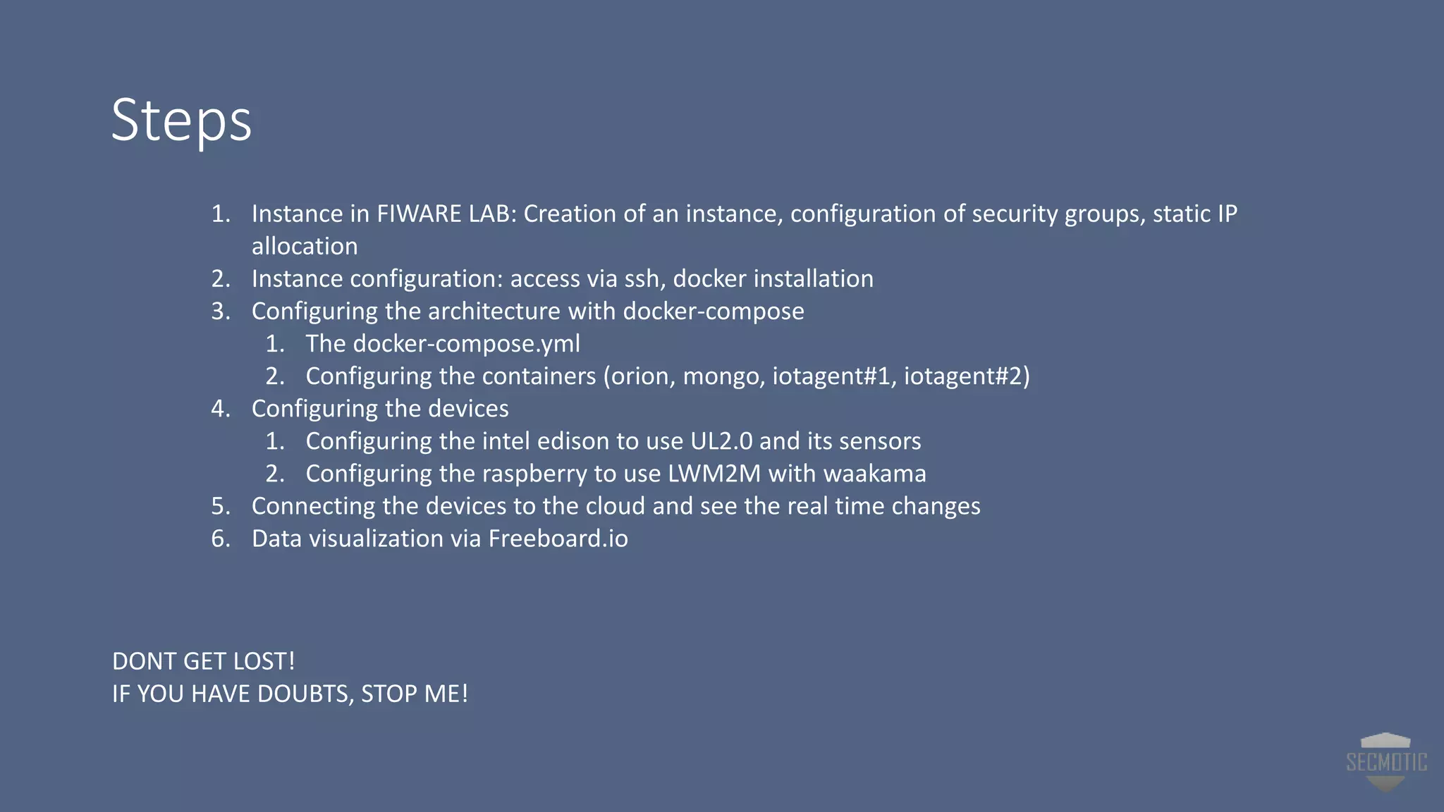 Developing An Iot System Fiware Based From The Scratch Ppt