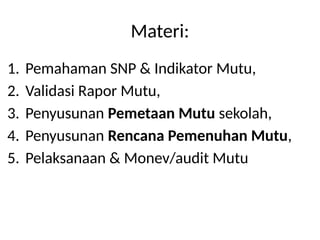 Paparan Sekilas tentang standar pelayanan mutu pendidikan SPMI.pptx