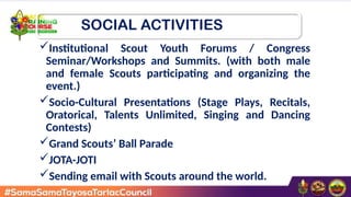 SENIOR SCOUT ACTIVITIES OF THE SCOUTINGS | PPTX