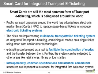 Integrated Transport Services - Cashless Transactions / Smart Card | PPTX