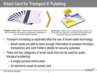Integrated Transport Services - Cashless Transactions / Smart Card | PPTX