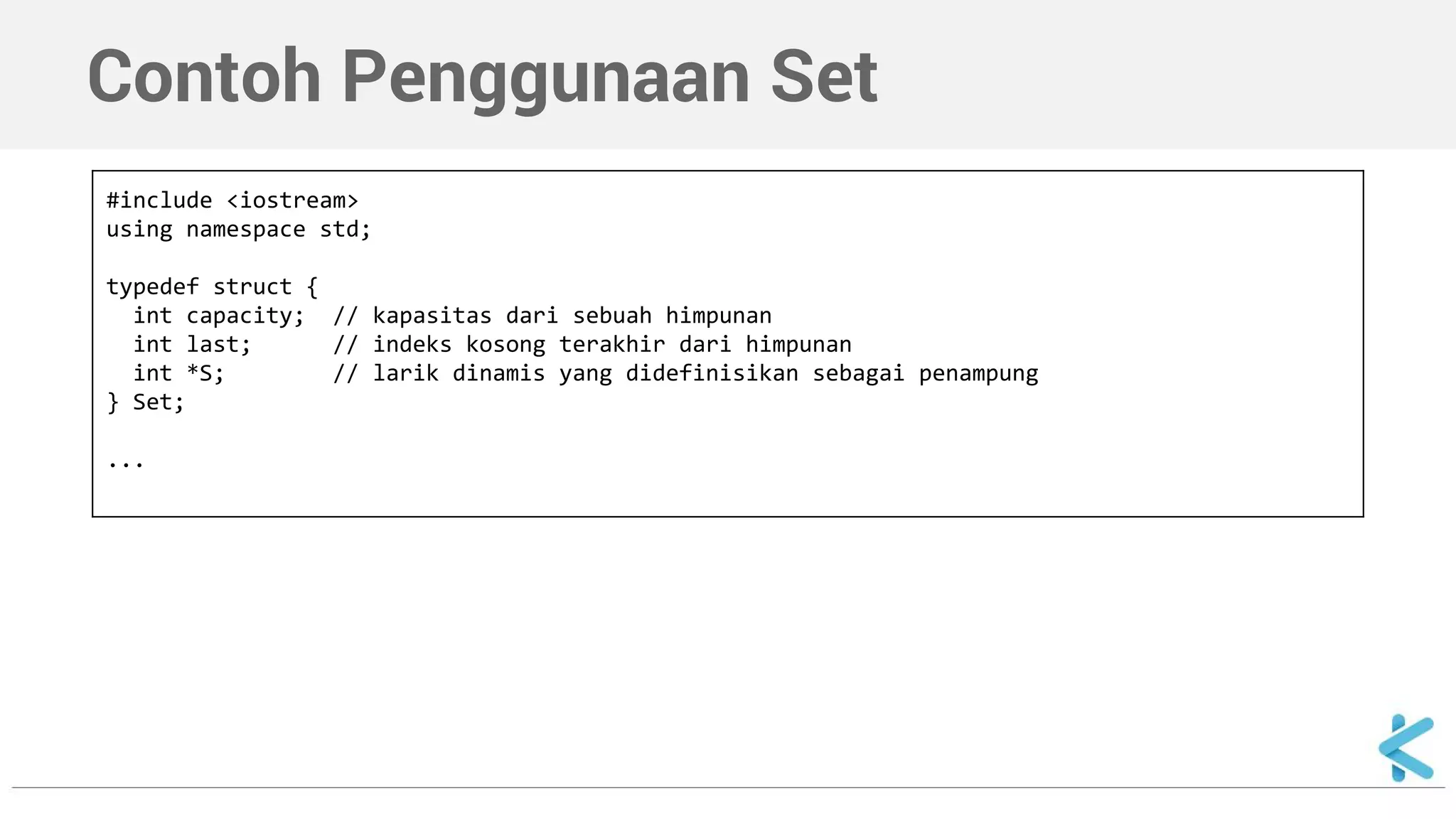 Algoritma dan Struktur Data - set | PDF