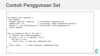 Algoritma dan Struktur Data - set | PDF