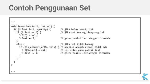 Algoritma dan Struktur Data - set | PDF