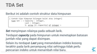 Algoritma dan Struktur Data - set | PDF