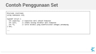 Algoritma dan Struktur Data - set | PDF