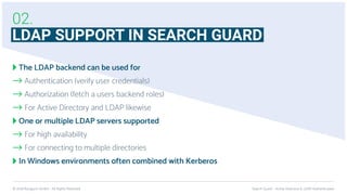 Active Directory & LDAP | Security for Elasticsearch | PDF