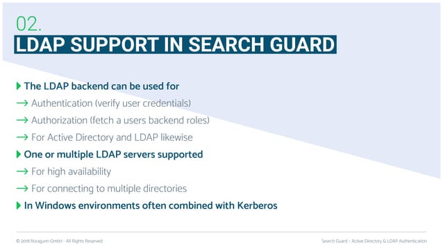 Active Directory And Ldap Security For Elasticsearch Ppt 