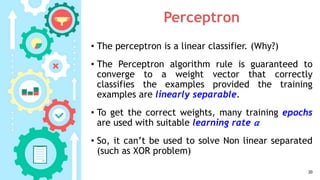03 Single layer Perception Classifier | PPTX