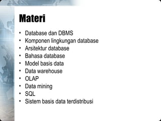 03 Sistem Manajemen Basis Data | PPT