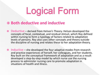 Sister Callista Roy’s Adaptation Theory | PPTX
