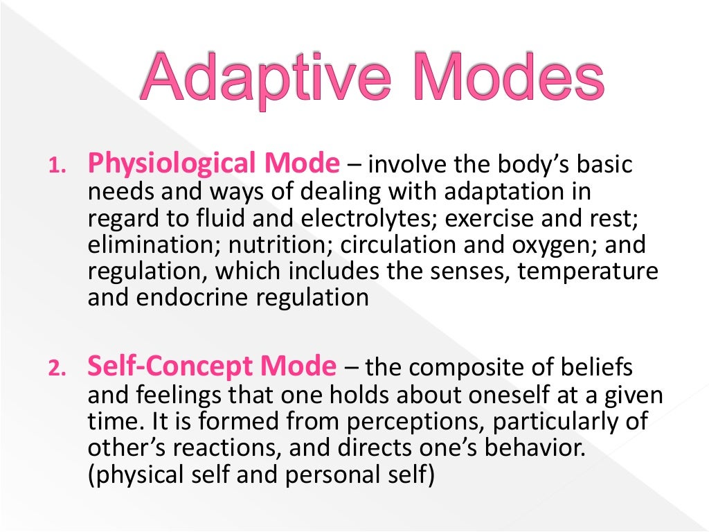 Sister Callista Roy’s Adaptation Theory