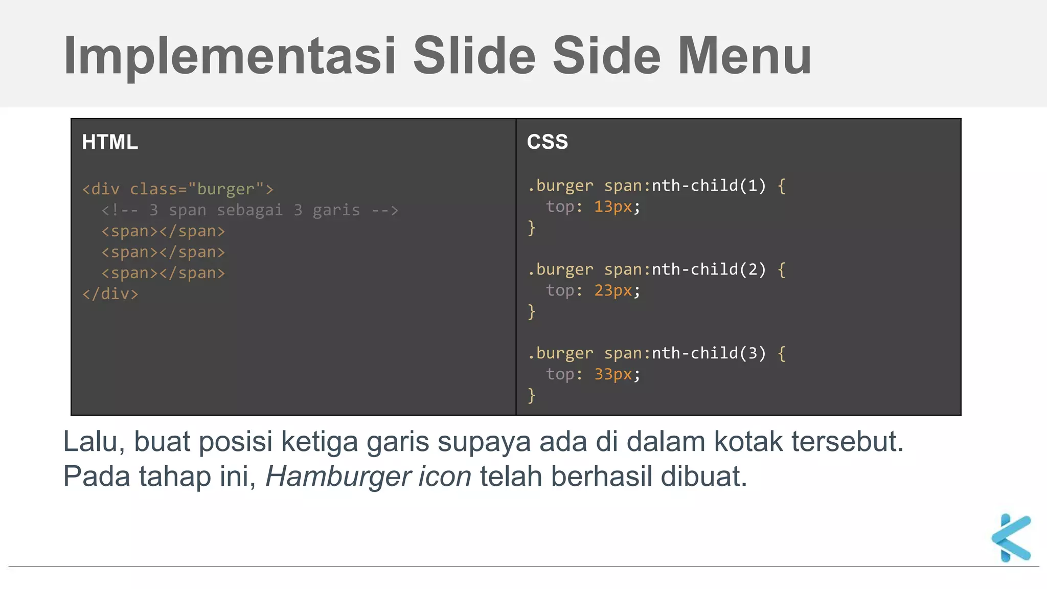 CSS Eksperimen - 03-3 Slide Side Menu | PPTX