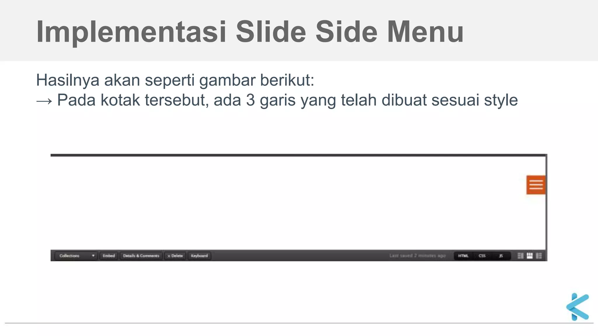 CSS Eksperimen - 03-3 Slide Side Menu | PPTX