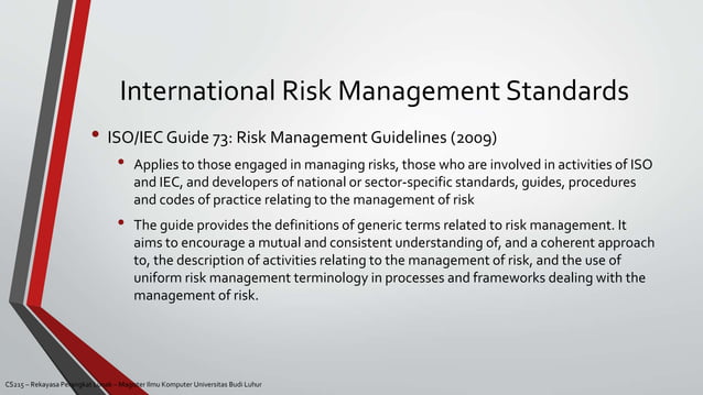 Lecture 03 Software Risk Management | PPT
