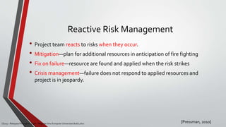 Lecture 03 Software Risk Management | PPTX