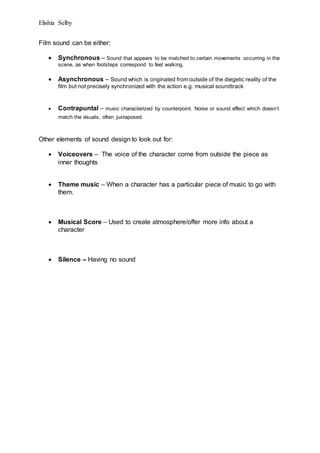 Sound notes sheet | PDF