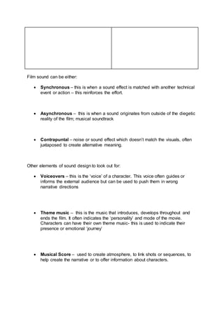 03 sound notes sheet | PDF