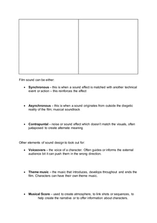 03 sound notes sheet | PDF