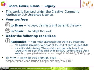 Querying the Semantic Web with SPARQL | PPT | Databases | Computer Software and Applications
