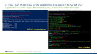 Spectre/Meltdown security vulnerabilities FAQ | PPT
