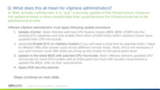 Spectre/Meltdown security vulnerabilities FAQ | PPT