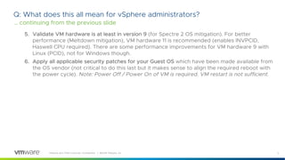 Spectre/Meltdown security vulnerabilities FAQ | PPT
