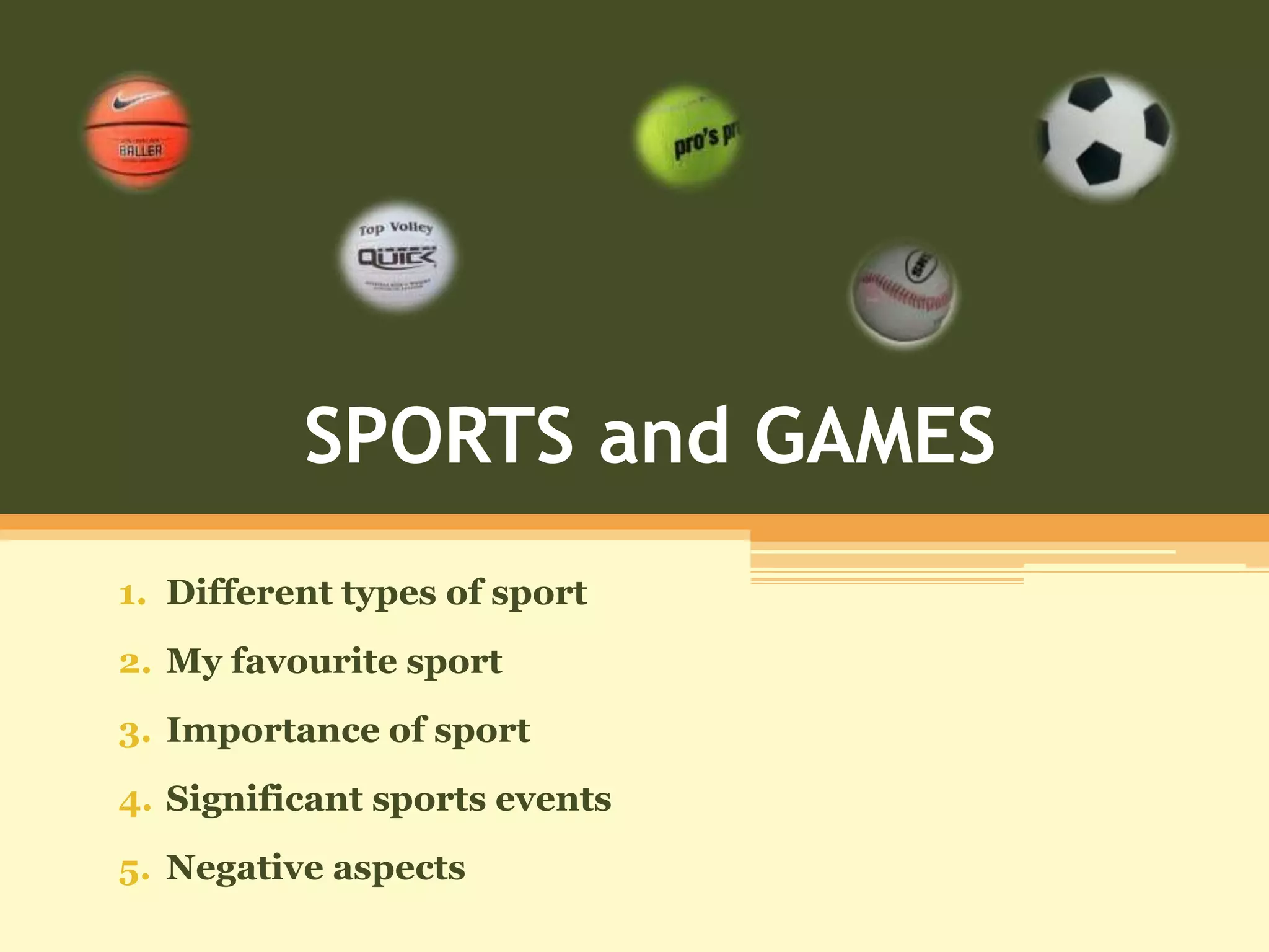 Sport and Games | PPT