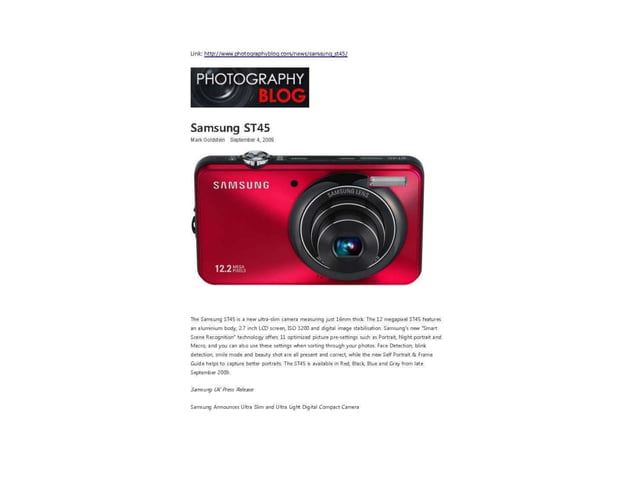Samsung ST45 | PPT