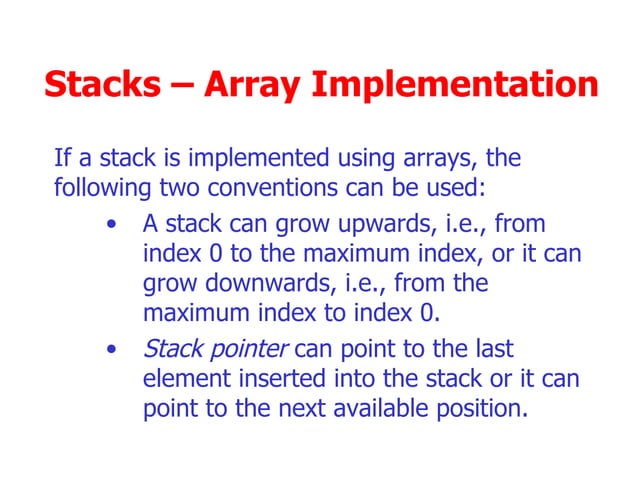 03 stacks and_queues_using_arrays | PPT 03 stacks and_queues_using_arrays | PPT