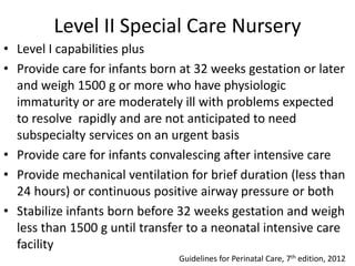 Regionalization of Perinatal Care: US Experience | PDF