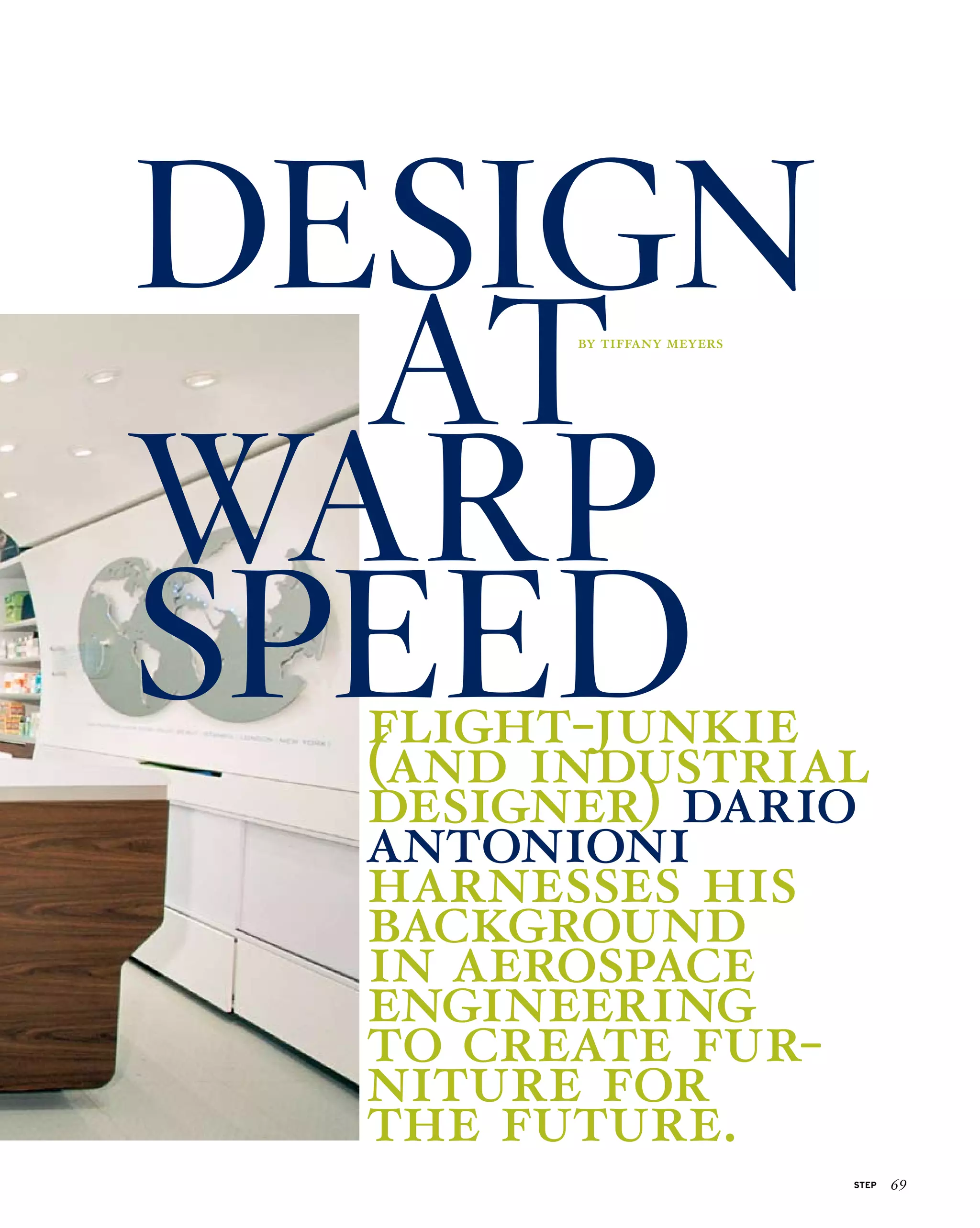 STEP INSIDE DESIGN | Magazine Feature on Design Innovator Dario ...