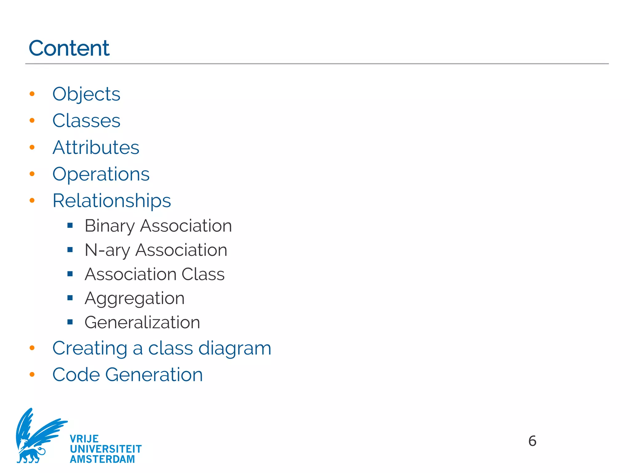 Structure Modeling With Uml Software Modeling Computer Science Vrije Universiteit Amsterdam