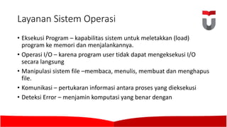 03 struktur sistem operasi | PDF