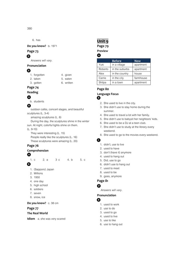 Time Zone M.3 Student Book Answer Keys | PDF