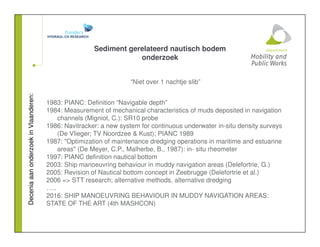 Sedimentologisch en nautisch achtergrondonderzoek ten behoeve van ...
