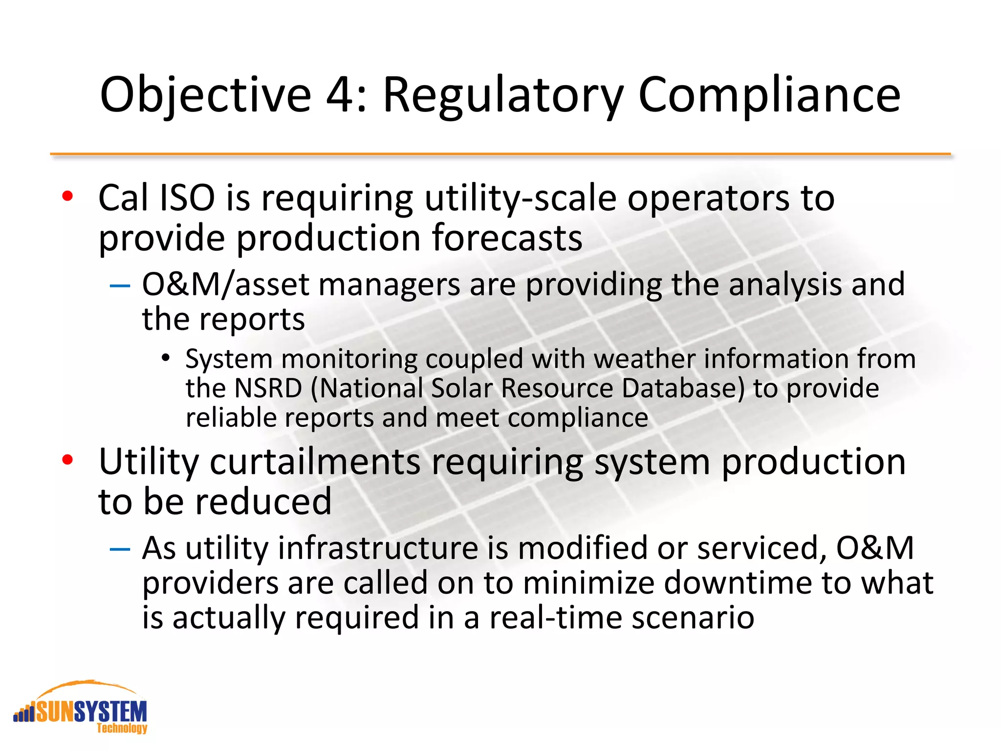 2014 PV Reliability, Operations & Maintenance Workshop: An O&M ...