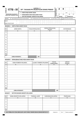 03 tambahan form 1770 iv 2009 | PDF
