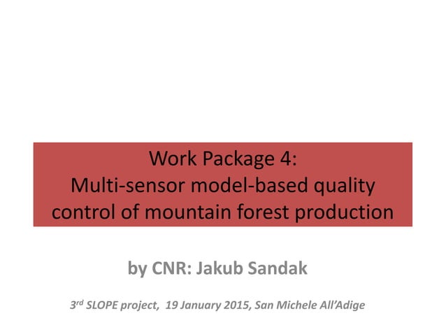 2nd Technical Meeting - WP4 | PDF