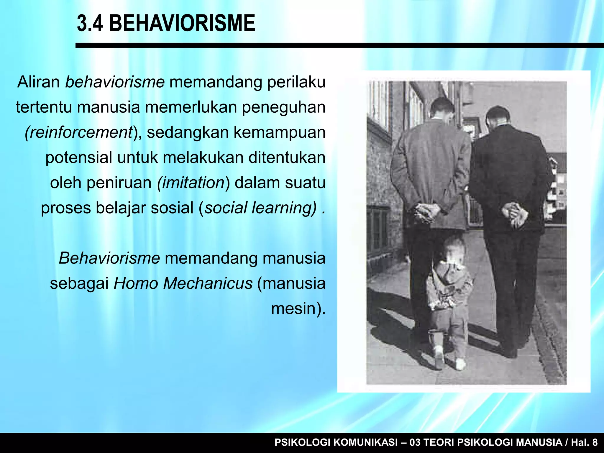 03 teori psikologi manusia | PDF