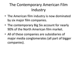 The american film industry | PPTX