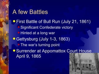 US History Unit 2 Notes on The Civil War | PPT