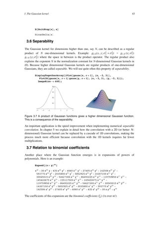 03 the gaussian kernel | PDF | Physics | Science
