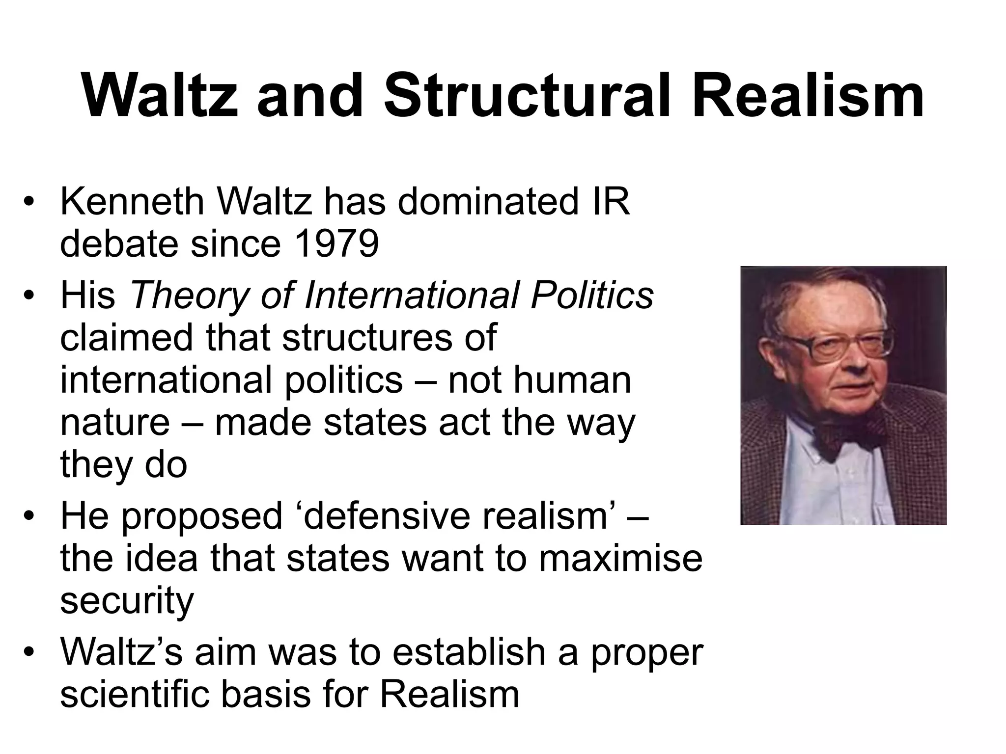03 the main theories in international relations | PPTX